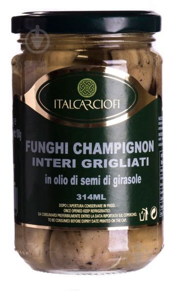 ᐉ Грибы консервированные ITALCARCIOFI Шампиньоны целые жареные 314 мл ...