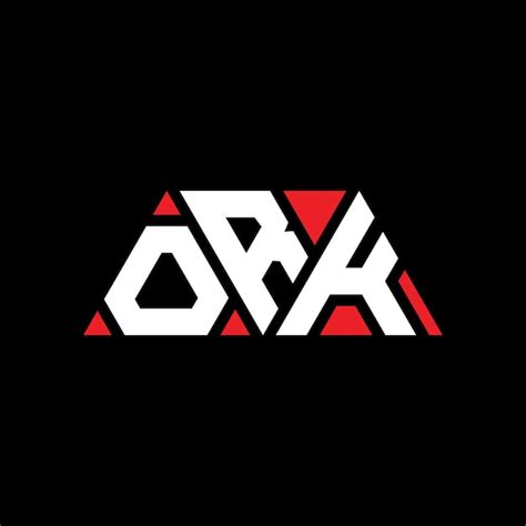 Premium Vector Ork Triangle Letter Logo Design With Triangle Shape