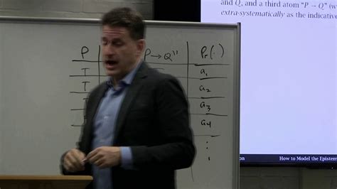 Branden Fitelson How To Model The Probabilities Of Conditionals Youtube