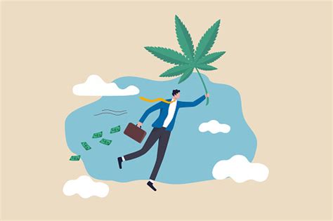 마리화나 Cbd 오일 이나 대마초 사업으로 돈을 벌고 투자하고 대마초 주식 개념에 수백만 달러를 적립 돈 지폐의 전체 가방을