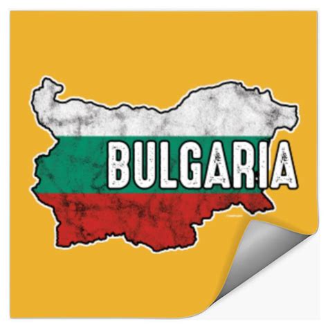 Bulgaria Patriotic Bulgarian Flag Map Symbol Stickers Sold By Amado 45