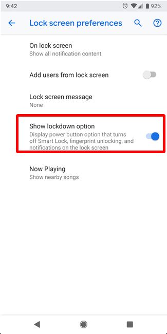How To Temporarily Disable The Fingerprint Reader And Smart Lock In Android P
