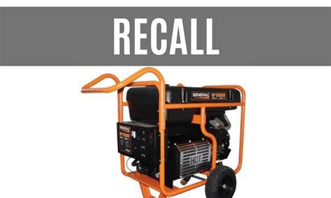Generac Recalls Portable Generators Due To Serious Fire And Burn Hazard