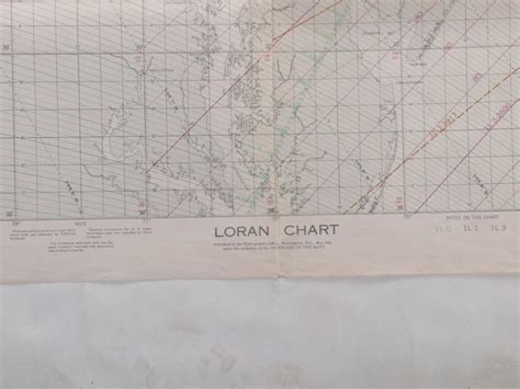 World War Ii Us Navy Atlantic Convoy Loran Chart Maps Ebth