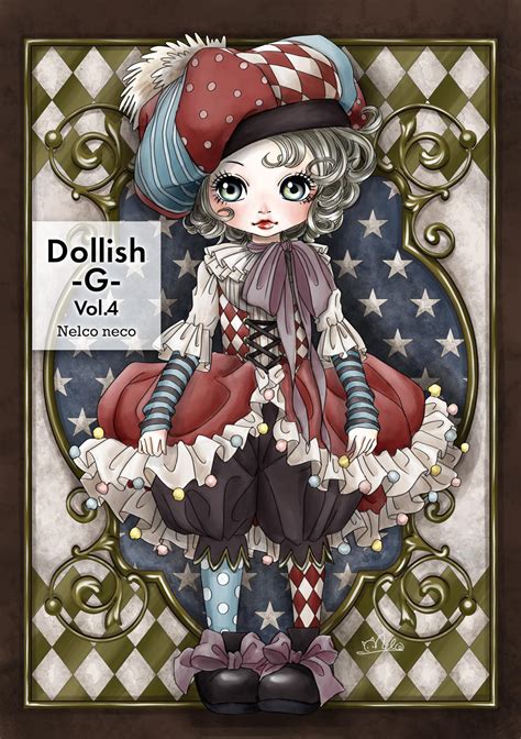 Jp ネルコネコの大人の塗り絵 Dollish G Vol4 5種類5枚入り 塗り絵専用紙で初心者から上級者まで