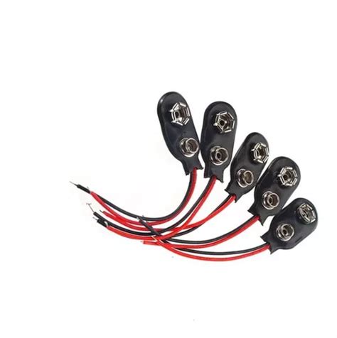 Conector Bateria 9v Pack 5 Unidades Arduino Raspberry Pic Cuotas Sin