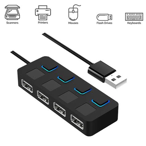 usb hub 2 0 multi usb port 4 ports hub usb high speed hub usb splitter