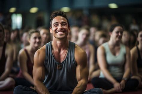 Premium Ai Image Gym Member Enjoying Workout Generative Ai