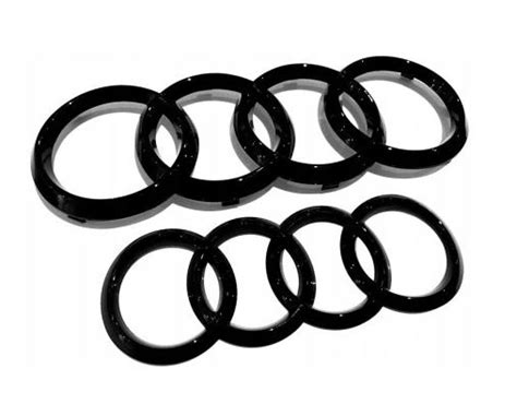 Emblematy Audi Czarne Komplet A4 B9 A6 C8 273mm 200mm Za 129 99pln Z