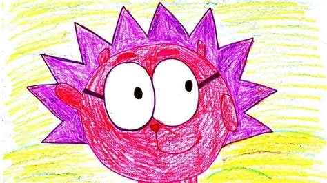 Как нарисовать Ежика из смешариков Картинка раскраска Youtube