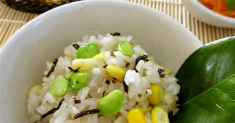 ＊トウモロコシと枝豆の炊き込みご飯＊ By みっこ＊mikko 【クックパッド】 簡単おいしいみんなのレシピが369万品
