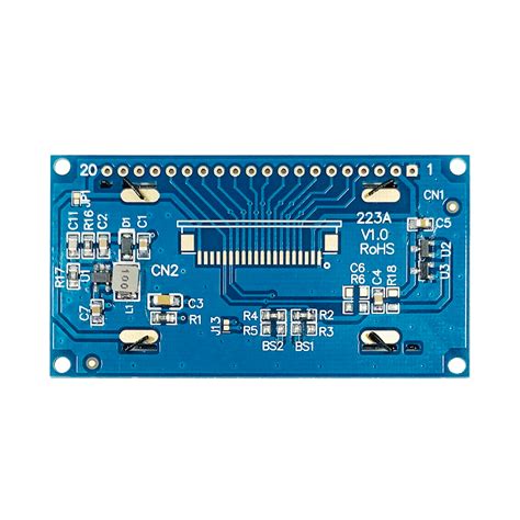 وحدة عرض Oled مقاس 2 23 بوصة، 128×32، رسوميات بيضاء، 20 سنًا، Ssd1305