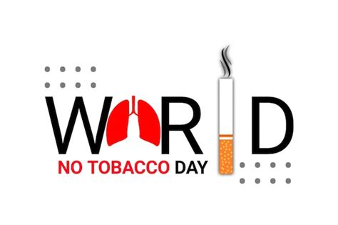 Ilustração do dia mundial sem tabaco Vetor Premium