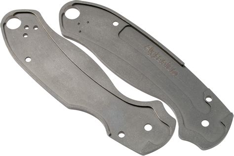 Flytanium Spyderco Para 3 Scales, titanium | Advantageously shopping at ...
