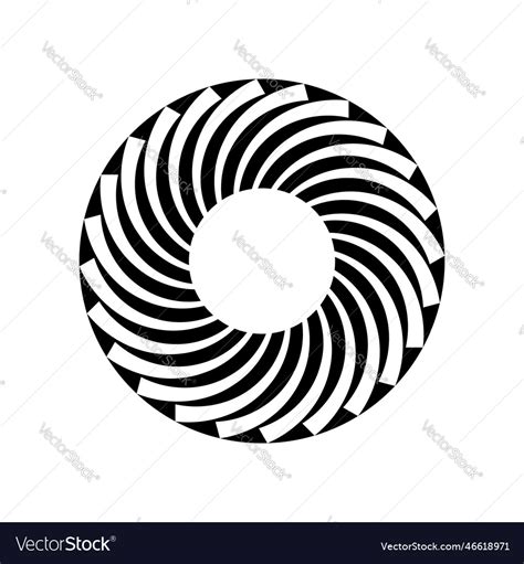 Circular Rotation Design Element Royalty Free Vector Image