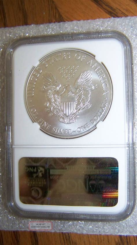 2012 W 1 Oz Silver Eagle Struck At West Point Ngc Ms69 Brown Label