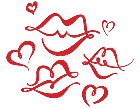Corazones Y Besos Ilustración Del Vector Ilustración De Santo 8137233