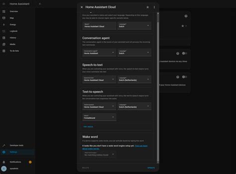Home Assistant Cloud No Wake Word Engine Found Voice Assistant Home Assistant Community