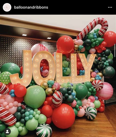 Balloon Christmas Decorations Christmas Party Backdrop Christmas