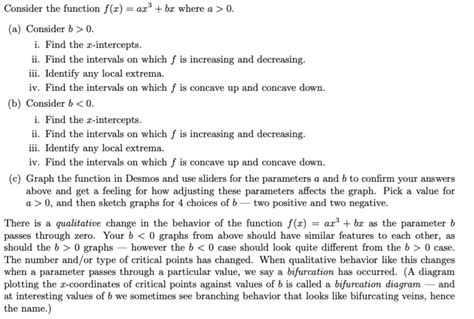 Solved Consider The Function F X Ax3 Bx Where A 0 A