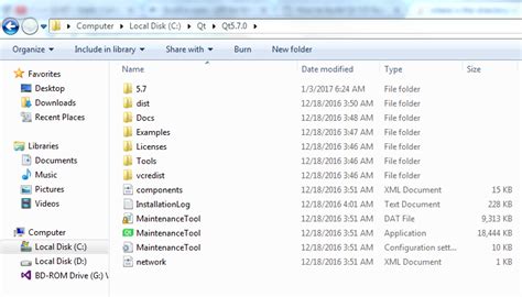 qt where is the directory of configure static command stack