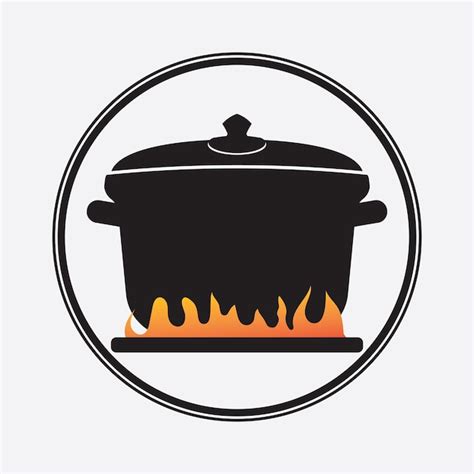 Logotipo De Icono De Cocina Creativo Vector Premium