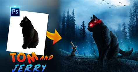 Cat V Mouse Photoshop Manipulation Tutorial