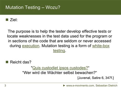 Mutation Testing Mit Pit Ppt