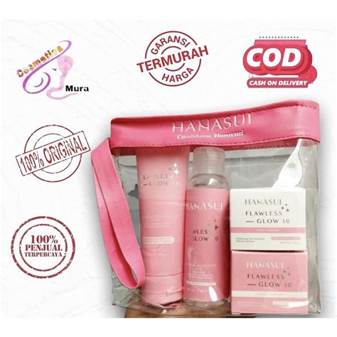 Jual 𝑏𝑝 𝑧𝑧 HANASUI PAKET FLAWLESS paket set lengkap hanasui