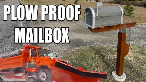 Diy Mailbox Post That Swings Snowplow Proof With Concrete Footing How To Build And Install