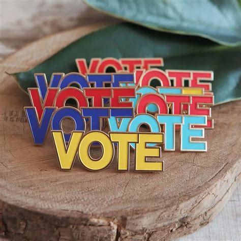 Custom Vote Pin Badge
