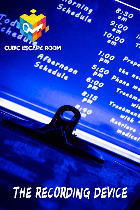 The Recording Device Cubic Escape Room Sydney Escape Room Sydney