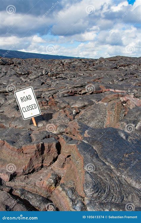 Chain Of Craters Road Hawaii Volcanoes National Park With Mauna Loa In