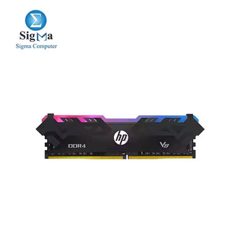 HP V DDR GB Mhz CL Desktop Gaming Memory With Heatsink BLACK EGP