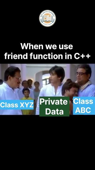 Friend Function Concept In C 😊😊 Youtube