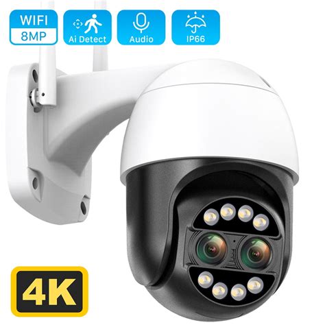 ANBIUX cámara IP PTZ con doble lente dispositivo de seguridad con Zoom
