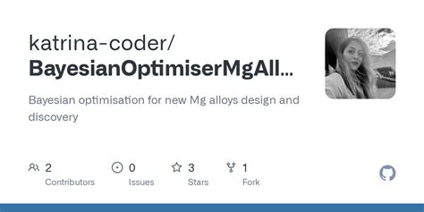 github katrina coder bayesianoptimisermgalloy bayesian optimisation