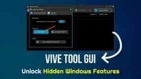 Unlock Hidden Windows Features Installing Vive Tool Gui