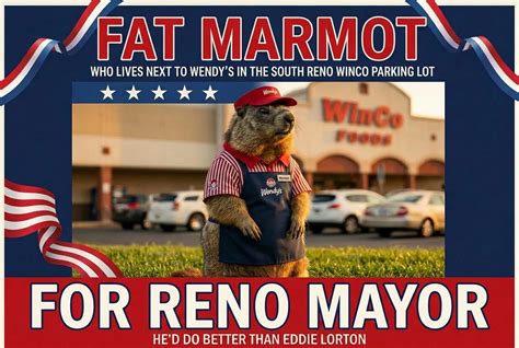 Fat Marmot For Reno Mayor