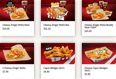 Kfc Menu With Latest Prices Singapore 2025