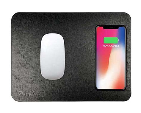 The Mouse Pad Features Integrated Wireless Charging Pad Gadgetsin