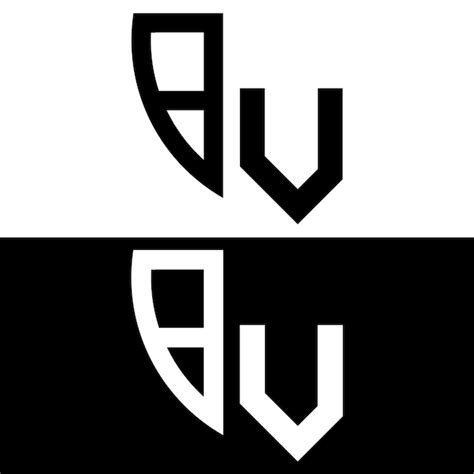 Premium Vector Bv Letter Logo Design With A Circle Shape Bv Circle And Cube Shape Logo Design
