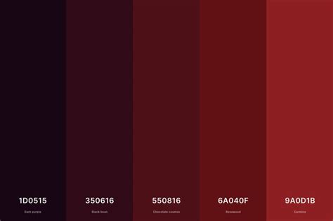 25 Best Red Color Palettes With Names And Hex Codes Red Colour Palette Purple Color Palettes