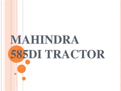 Ppt Mahindra Tractor Price A Comprehensive Guide To Popular Models