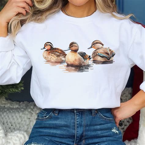 Wild Duck Sweatshirt Mallard Duck Shirt Bird Watcher T Etsy