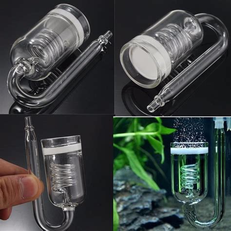 Aquarium Co2 Diffuser For 60~300l Plants Tank Atomizer Solenoid