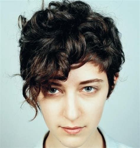 Curly Asymetric Pixie Haircut AskHairstyles