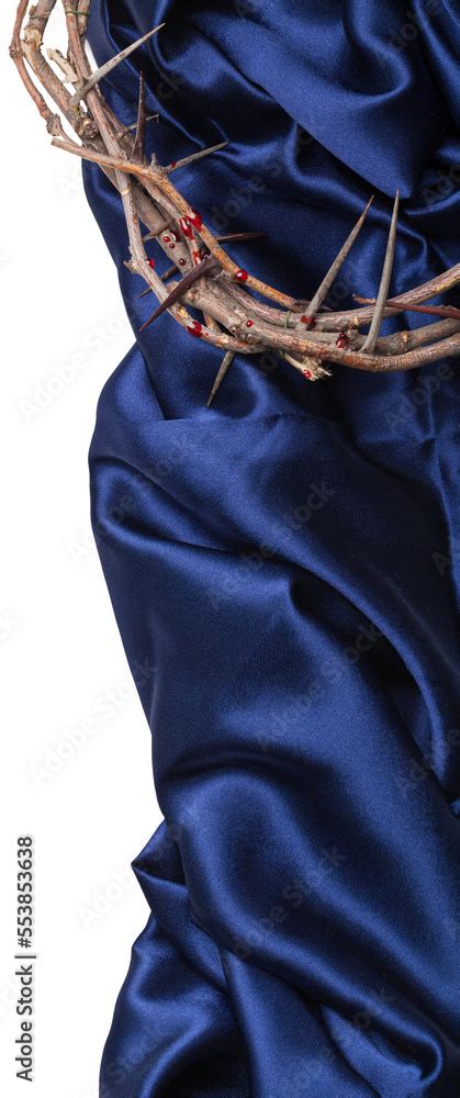 Crown Of Thorns And Purple Robe Crucifixion Of Jesus Christ Stock