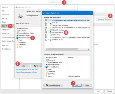 microsoft outlook 검색이 회색으로 표시되거나 작동하지 않음