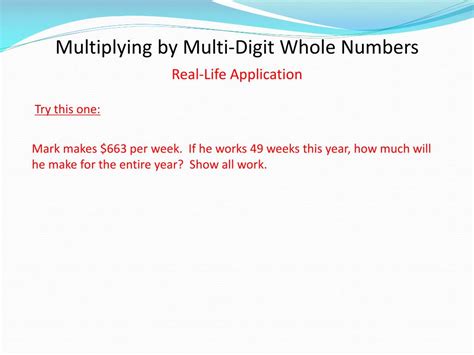 PPT Multiplying By Multi Digit Whole Numbers PowerPoint Presentation ID